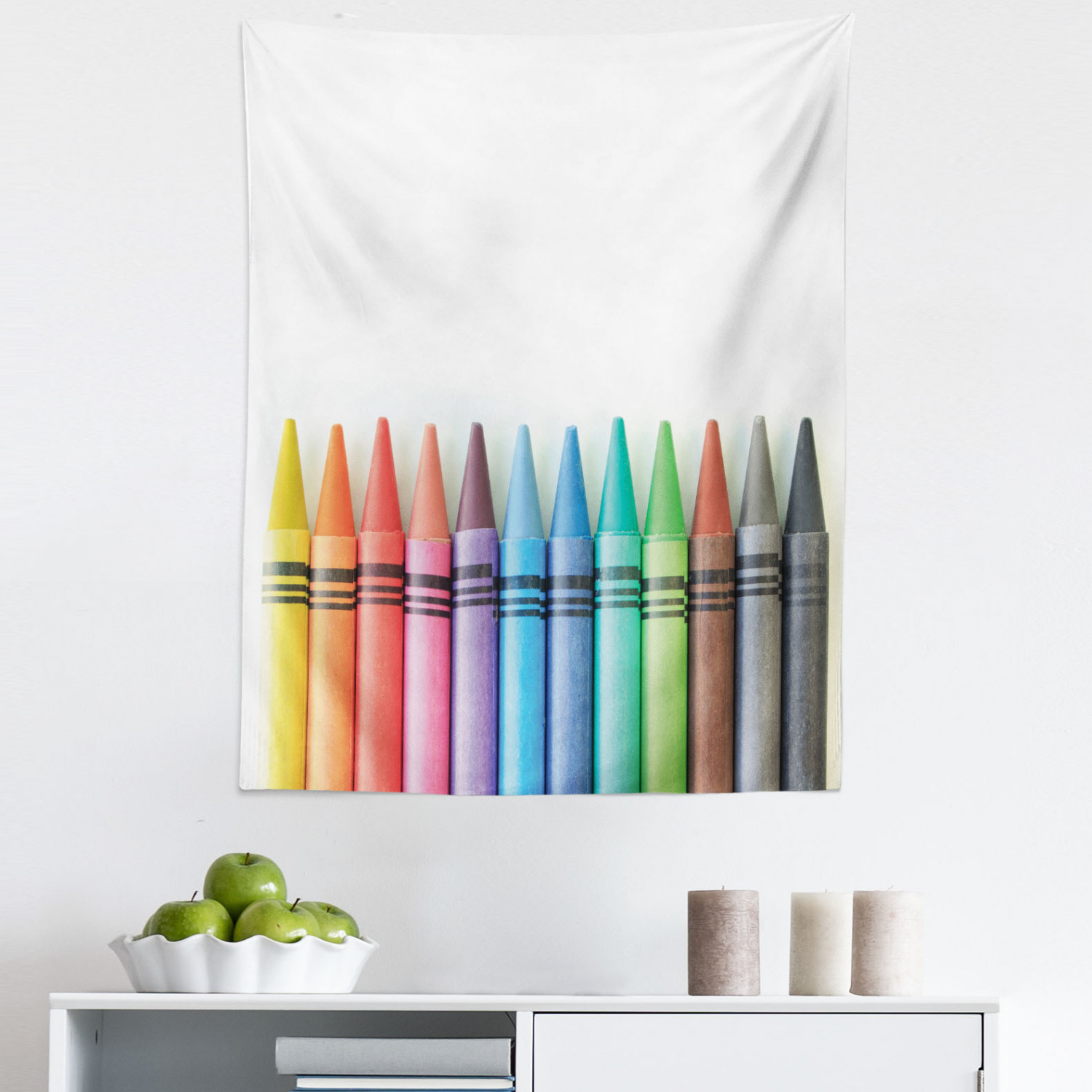 Crayon Tapestry, Close up Photo of Various Color Painting Crafts in ...