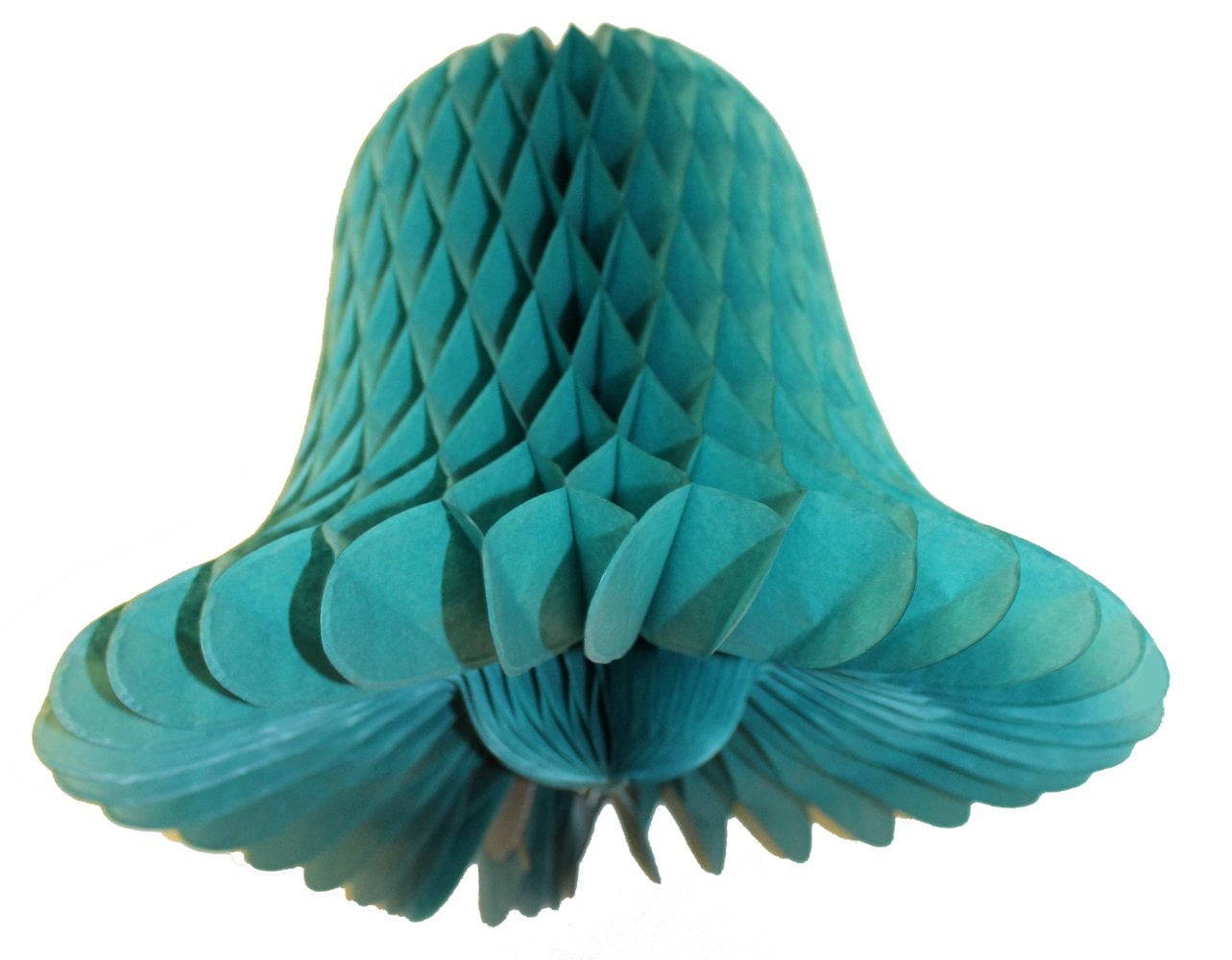 3-pack 9 Inch Hanging Honeycomb Tissue Paper Bell Decoration, Teal ...