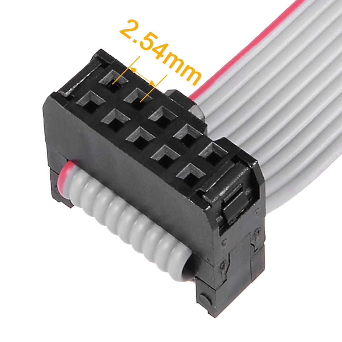 Buy IDC 10 Pins Connector Flat Ribbon Cable Female Connector 30cm 2 ...