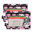 2 Pack 3 Ring Binder Pouch with Clear PVC Window Water Resistant Zipper ...