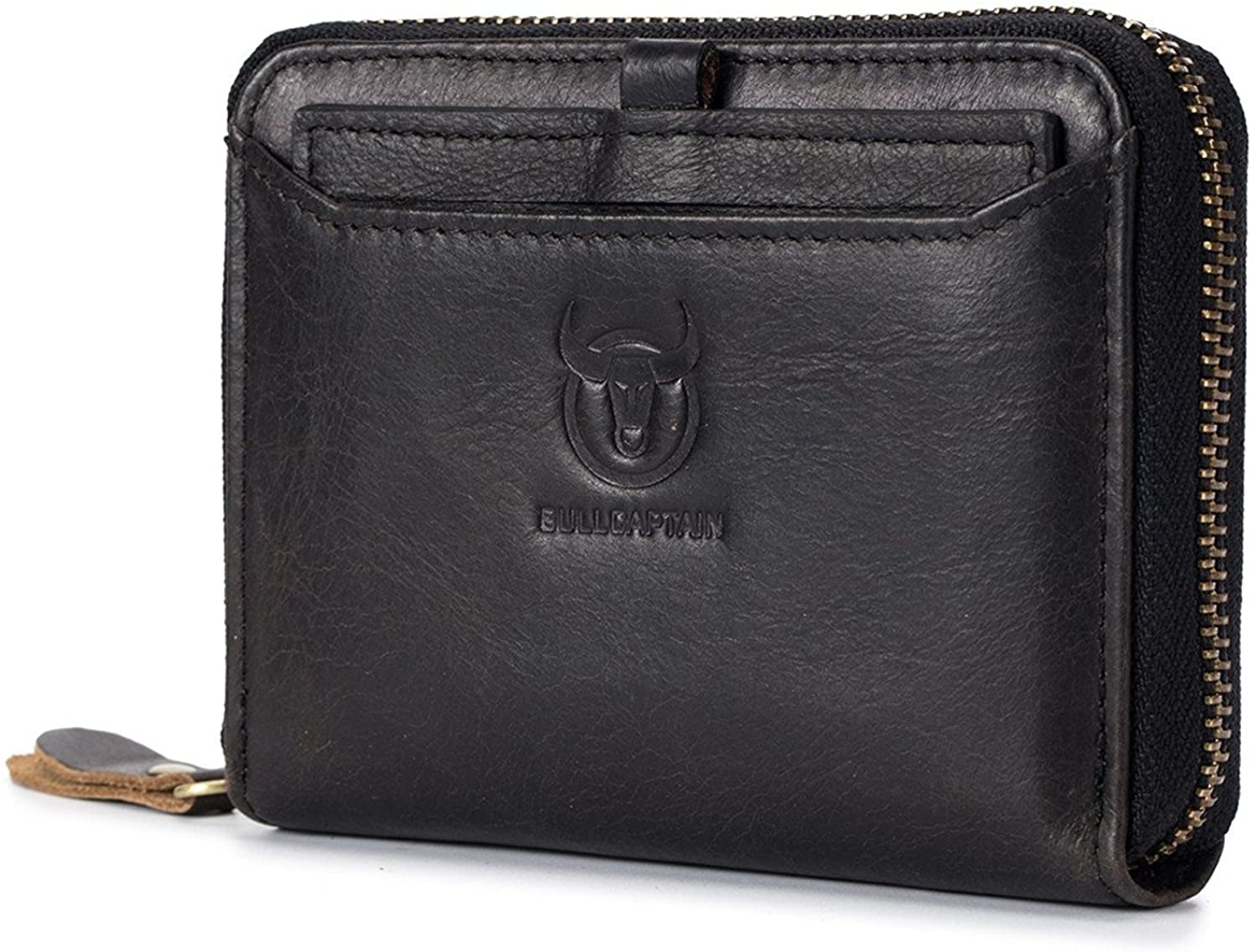 Classier BULLCAPTAIN Wallets for Men with Double ID Window Slim Bifold ...