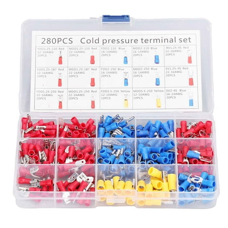 Oubit Wire Crimp Connector Assortment,Insulated Electrical Terminal ...