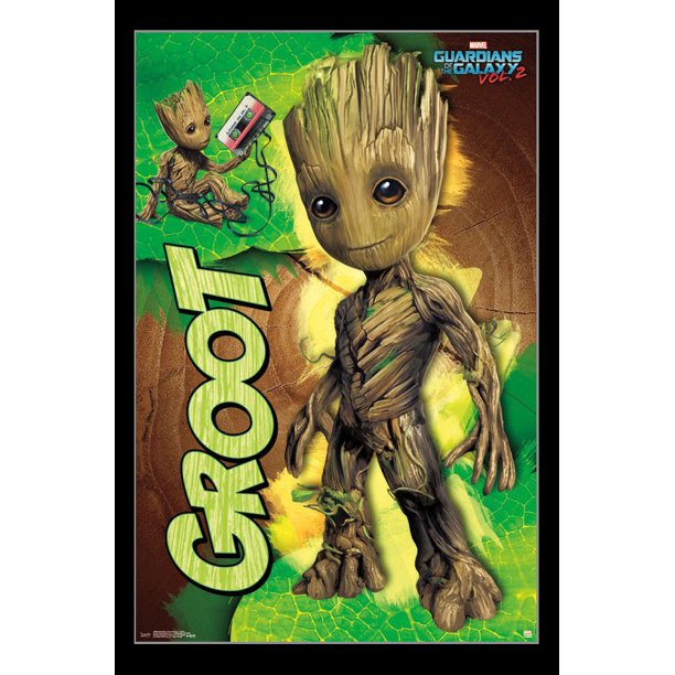 Guardians Of The Galaxy 2 - Groot Laminated Poster Print (22 x 34 ...