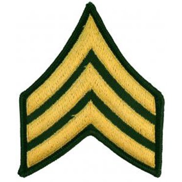 U.S. Army Pair Staff Sergeant Dress Green Rank Patches - Walmart.com