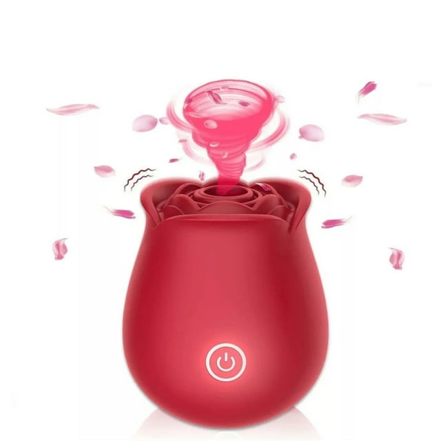 Iuoui 10 Powerful Vibration Rechargeable Rose Vibrator Sex Toy For