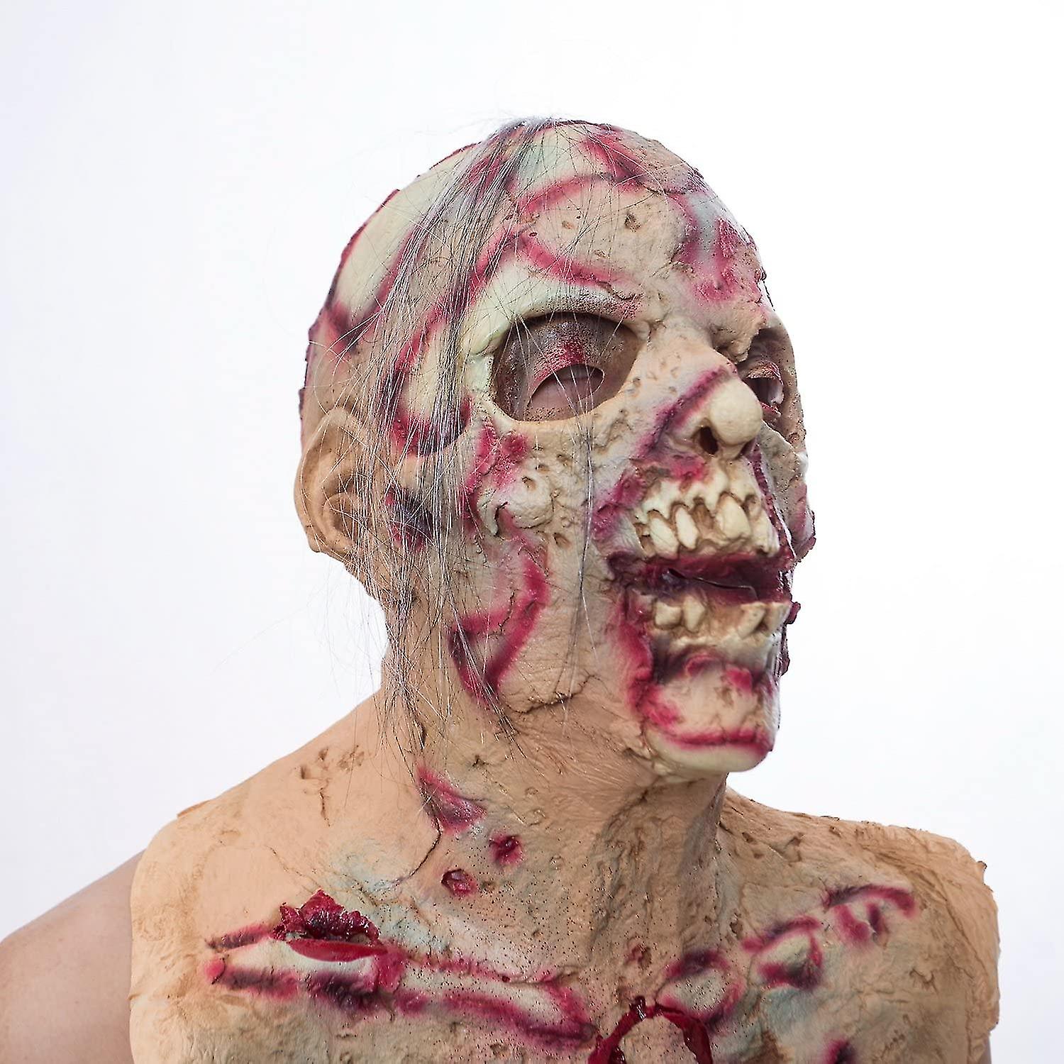 Resident Evil Monster Mask-Disfraz De Látex Para Fiesta De Halloween ...