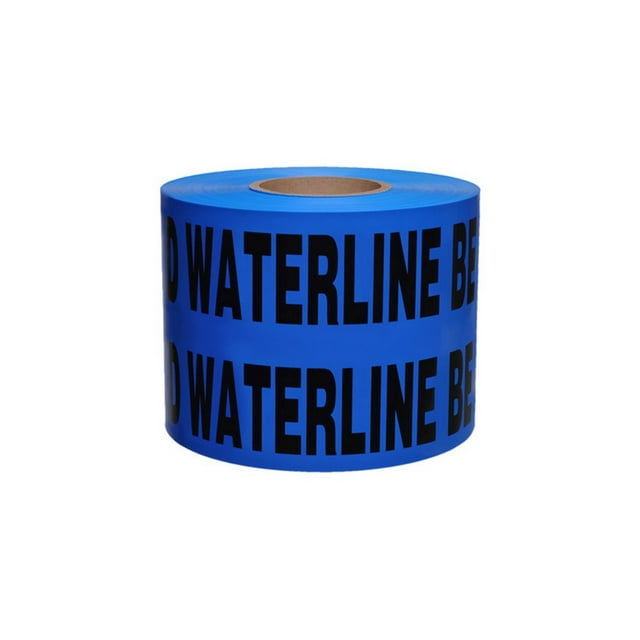 Non-Detectable Underground Tape - Caution Buried Water Line Below - 6 ...