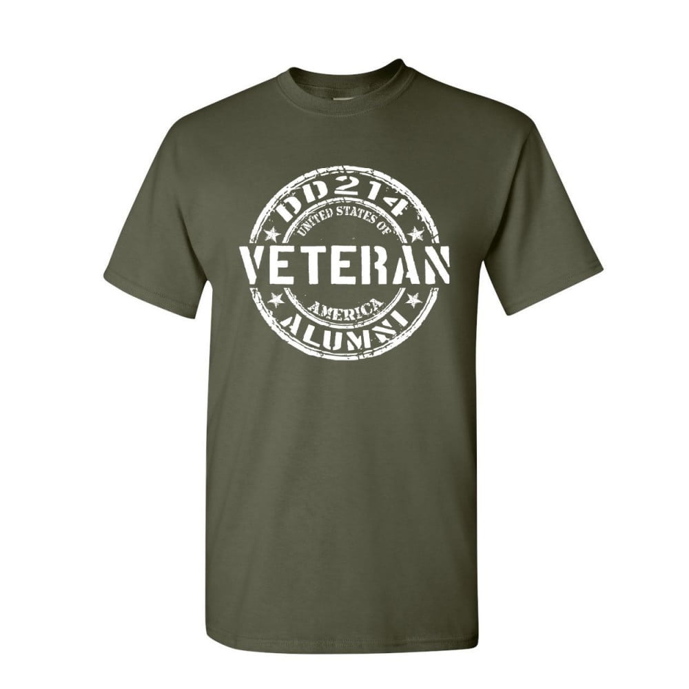Tee Hunt DD214 Veteran T-Shirt Military Service Duty Support Our Troops ...