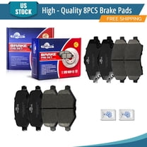 YXPCARS 8PCS Ceramic Brake Pads for Chrysler Town & Country Dodge ...