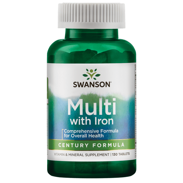 Swanson Multi with Iron - Century Formula 130 Tablets - Walmart.com