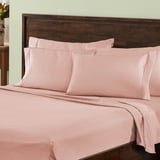 BNM Deep Pocket Cotton Blend Bed Sheet Set, Queen, Blush - Walmart.com