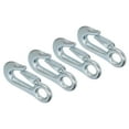 4Pcs Winch Hook Galvanized Clevis Slip Set Kit with Safety Latches for ...