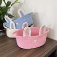 Bunny Storage Basket with Detachable Ears, Cute Fabric Organizer Bin ...