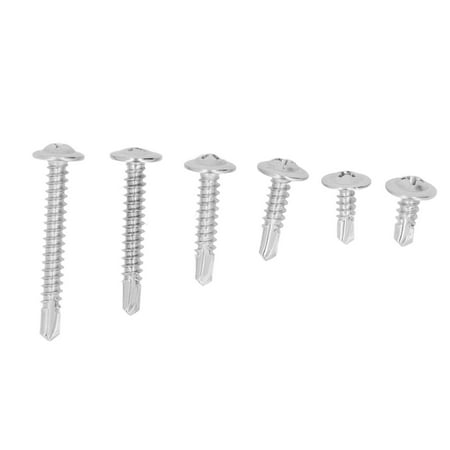 Round Screws, Firm Fixing Self Drilling Screw 101Pcs Stainless Steel 6 ...