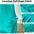 20ft x 12ft Turquoise Wedding Backdrop Curtains, 4 Wrinkle-Free ...