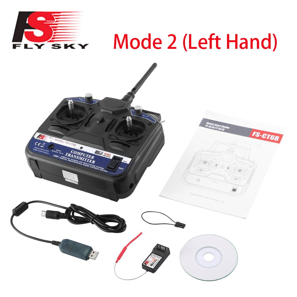 NEW FS-CT6B+R6B 6CH Remote Control With Receiver Fine Workmanship ...