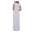 Betsy And Adam Womens Gray Stretch Zippered Ruffled Leg Slit Lined Cap