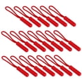 Clispeed 20Pcs Red Polyester and Plastic Zipper Pull Rope for Travel ...