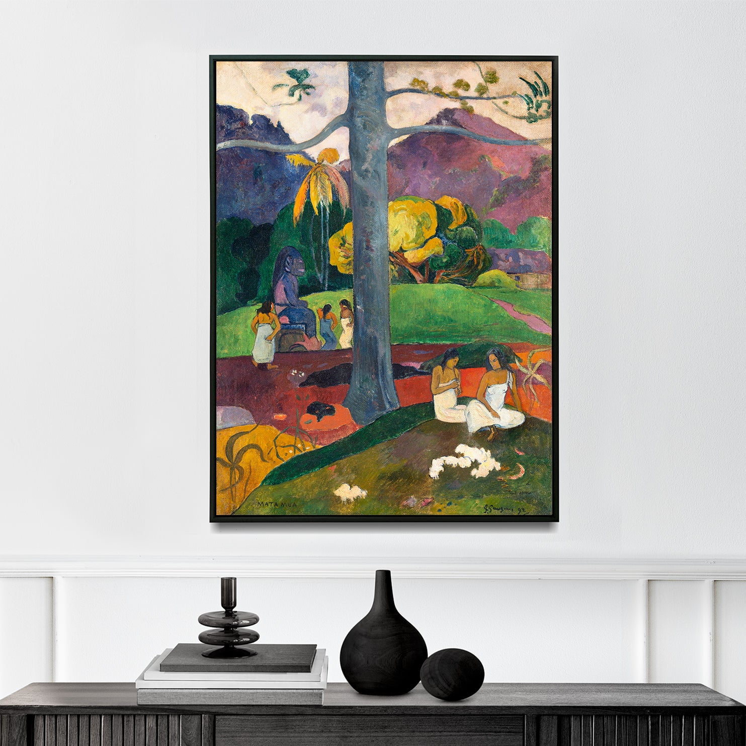 Mata Mua - Once Upon a Time - 1892 | Paul Gauguin | Premium Fine Art ...