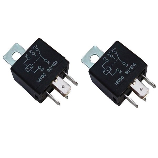 LOT OF 2 Omega AU-7 SPDT Single Pole Double Throw 30 / 40 AMP 12VDC ...