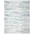 SAFAVIEH Amelia Lester Abstract Distressed Area Rug, Ivory/Blue, 4' x 6 ...