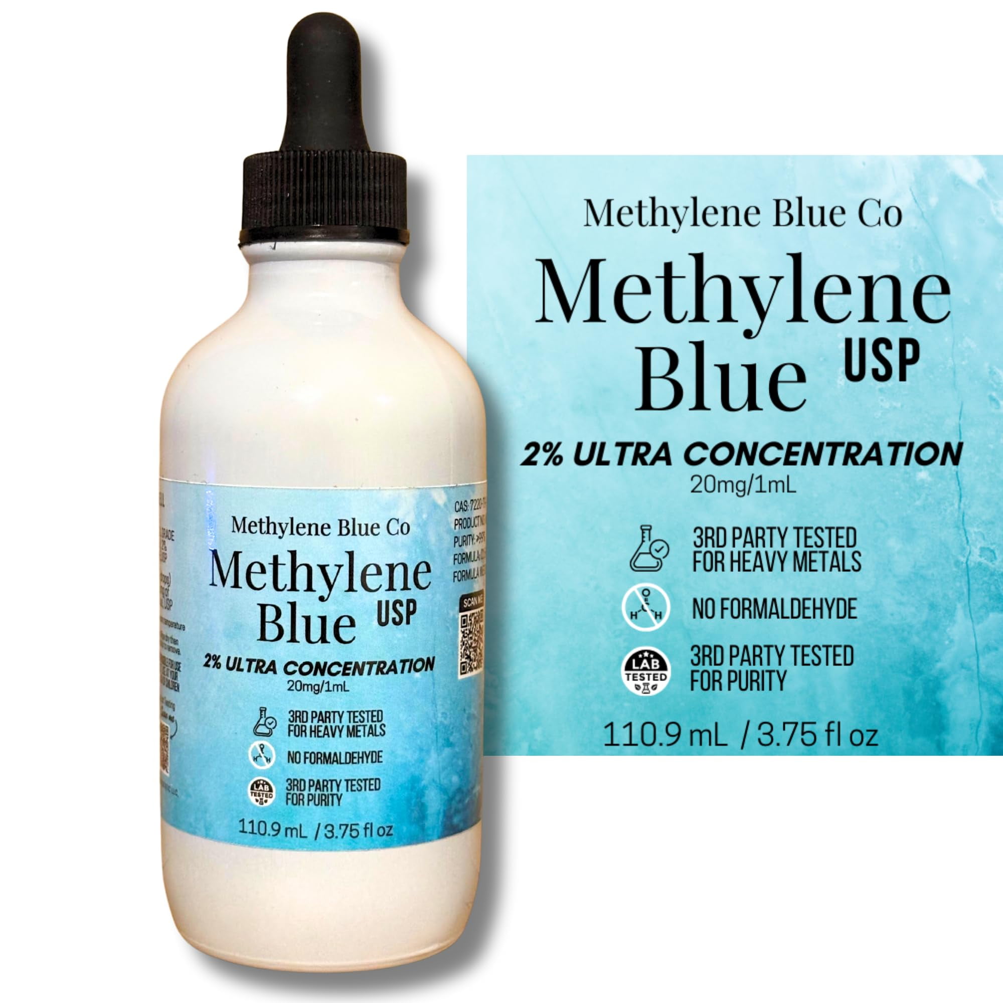 Solución azul de metileno al 2%, 100 ml, ultraconcentración | Walmart ...