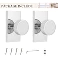 Dummy Door Knob Interior, Polished Chrome Door Handle Modern Round ...