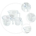 LHXC 3 Pcs Graduated Measuring Cup Mixing Bowls Glass Coffee Mugs Glass ...
