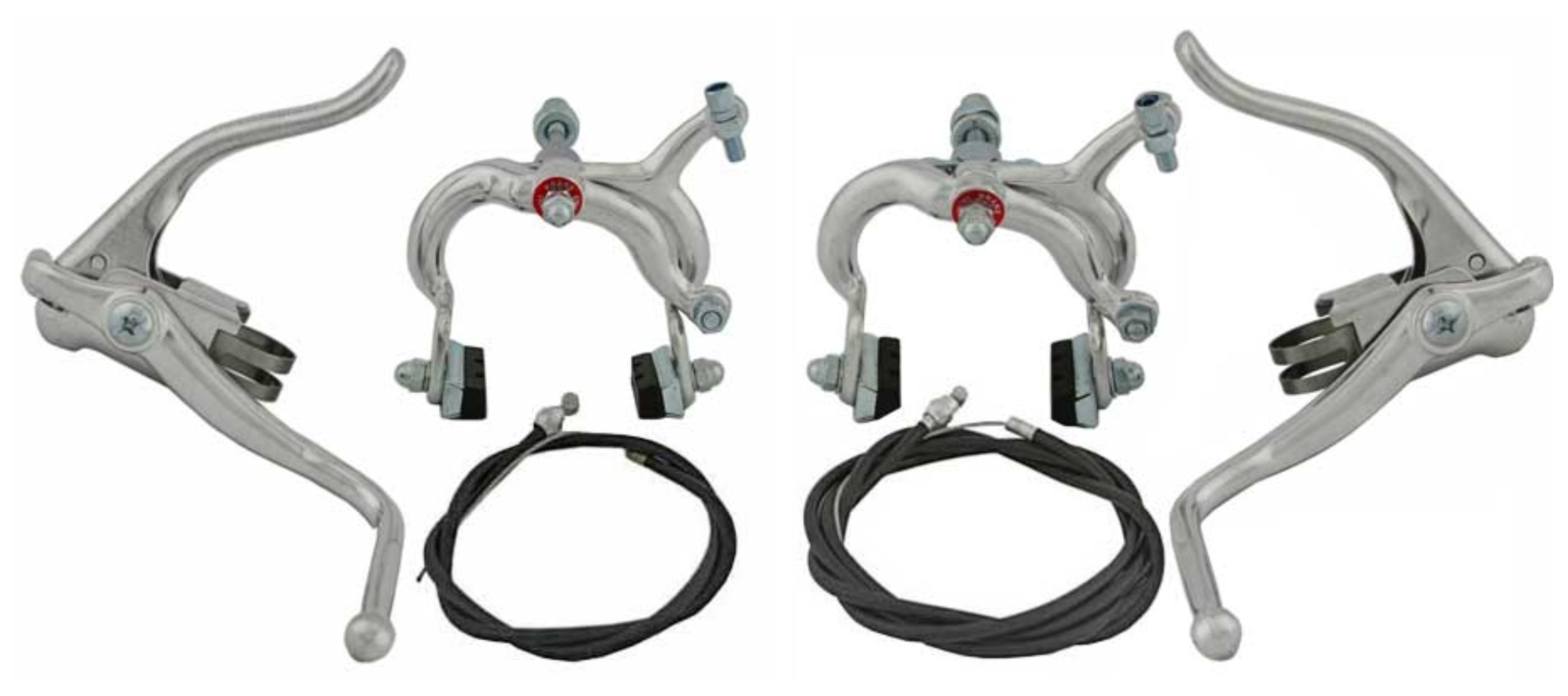 Chrome Alloy Bike Racing Brake Set. Front and Rear Bicycle Brake set ...