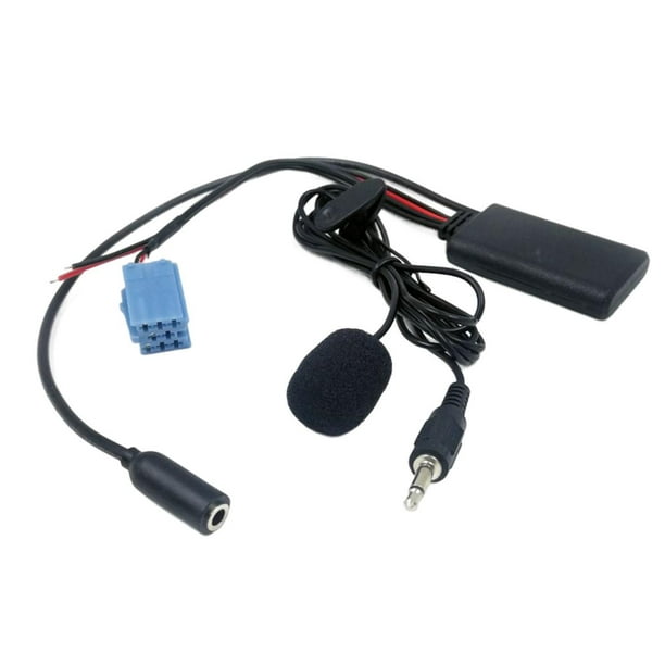 Methold Cable de entrada auxiliar Bluetooth 5.0 con micrófono auxiliar ...