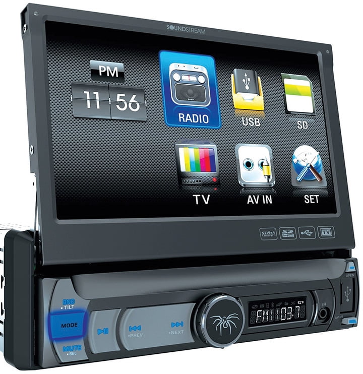 Soundstream SDR782 7" Flip Out Mechless Receiver (No DVD Player ...