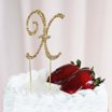 BalsaCircle Number 4 Cake Topper 4.5" Gold Rhinestone Personalized ...