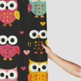 Bciig Owls Hearts Polka Dots Bathroom Decor Set Colorful Luxurious