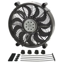DERALE 16927 High Output Dual 13 In. Electric Rad Fan Steel Shroud Kit ...