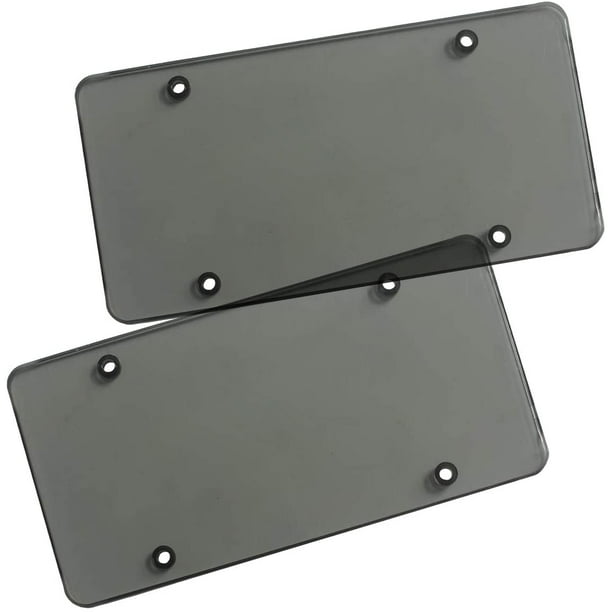 Zone Tech Clear Smoked Unbreakable License Plate Shields - 2-Pack ... Zone Tech Clear Smoked Unbreakable License Plate Shields - 2-Pack ...