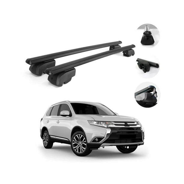 Roof Rack Cross Bars Alu Luggage Carrier for Mitsubishi Outlander 2015 ...