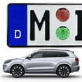 Pack Of 2 Gel Raised License Plate Inspection Stickers Strong ...