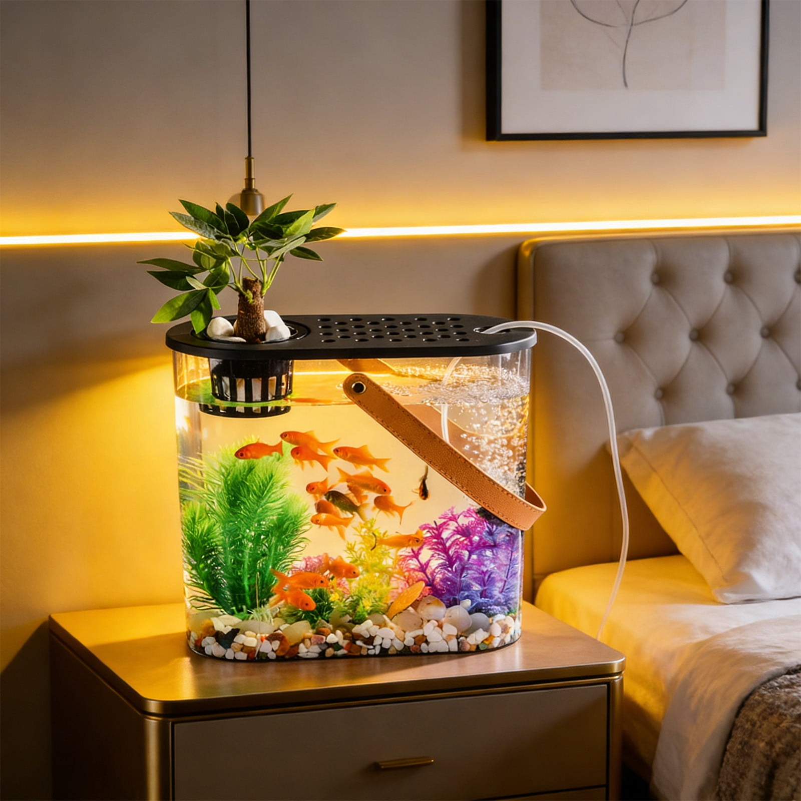 Click here for Blaxill Aquarium Fish Tank  Home Decor  Plastic  C... prices