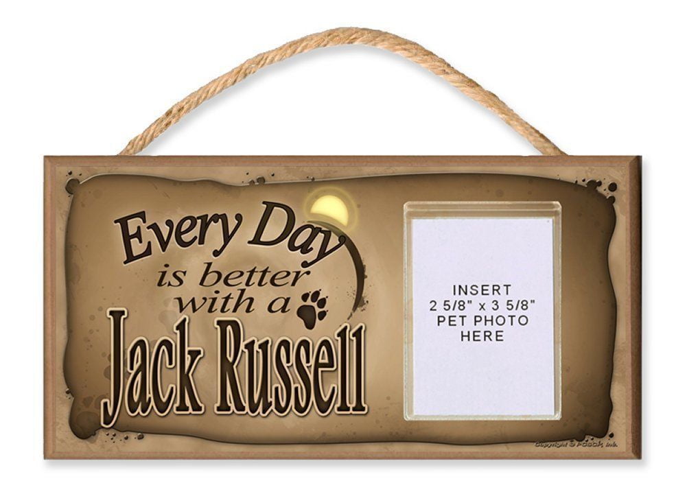 Jack Russell "Every Day is Better with a Jack Russell" Wooden Dog Sign ...