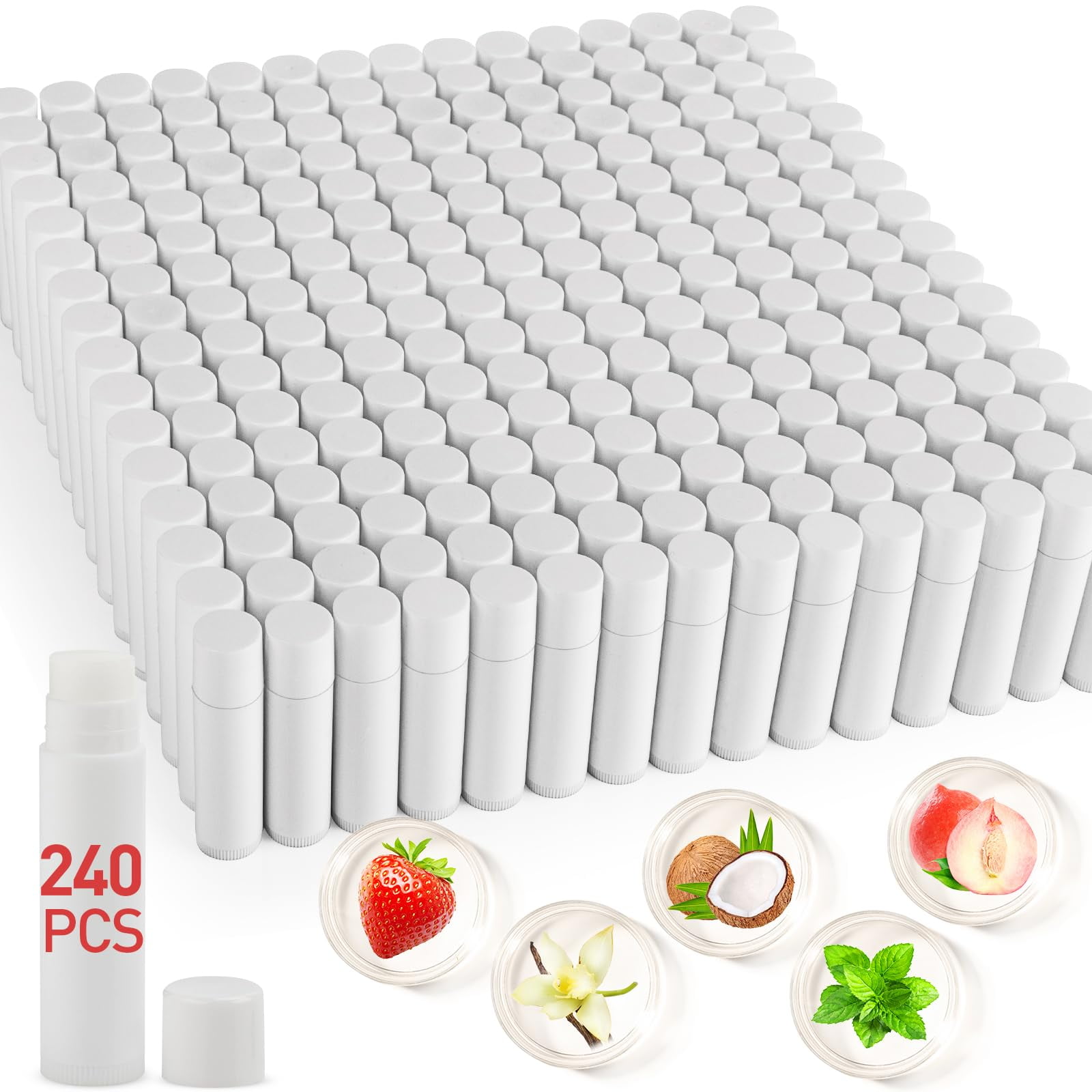 Click here for Visrie 240 Pack Lip Balm Unlabeled  Natural Lip Ba... prices