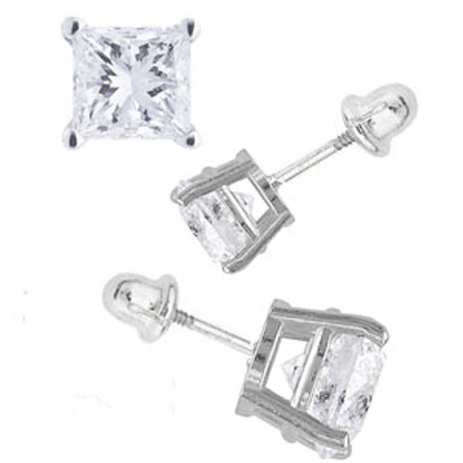 Click here for Kotela Sqb910334mm 14k White Gold Princess Cut Sim... prices