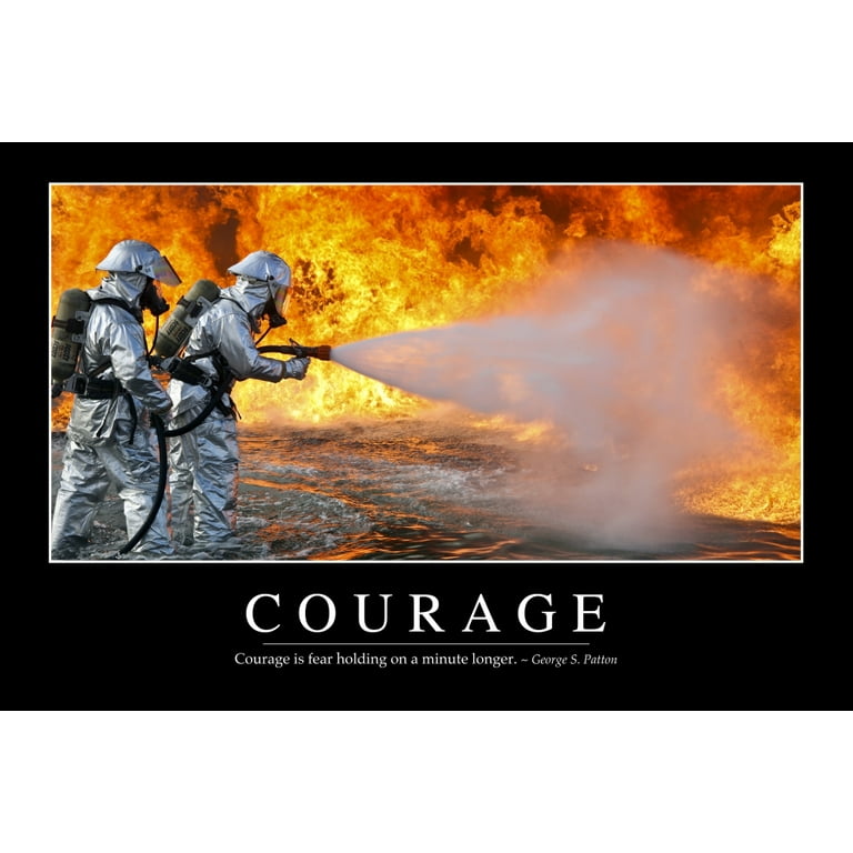 Firefighter Courage Poster