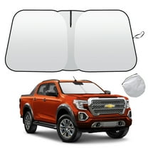 JJMY Custom For 2019-2025 Chevy Silverado Windshield Sun Shade Cover UV ...