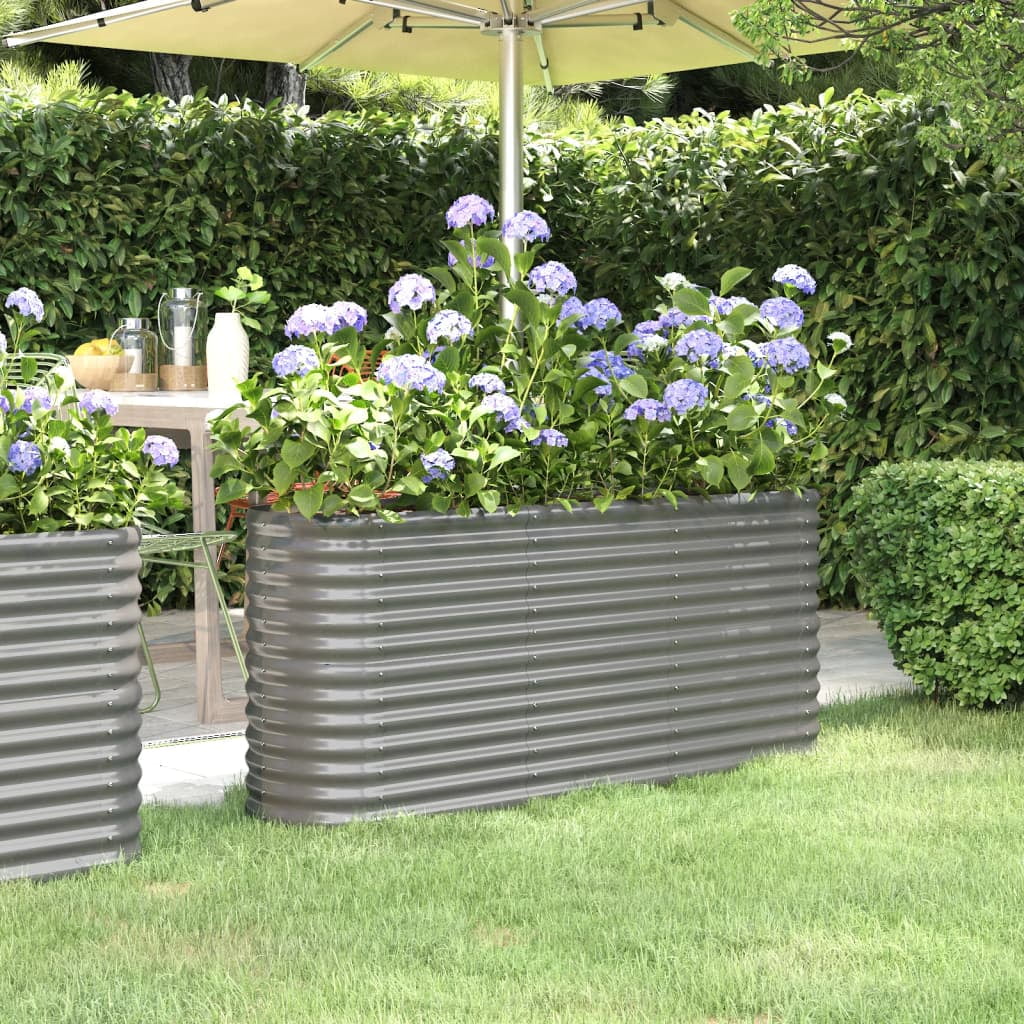 Click here for Vidaxl Garden Raised Bed Powder-Coated Steel 152x4... prices