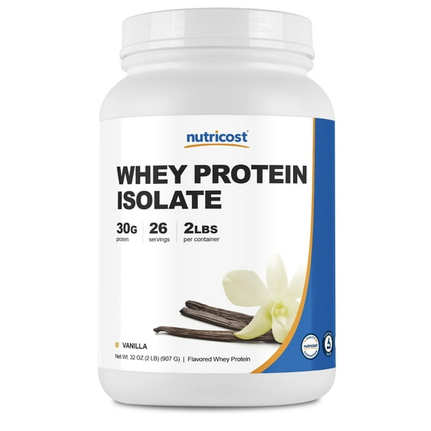 Nutricost Whey Protein Isolate Powder (Vanilla) 2LBS - Gluten Free ...