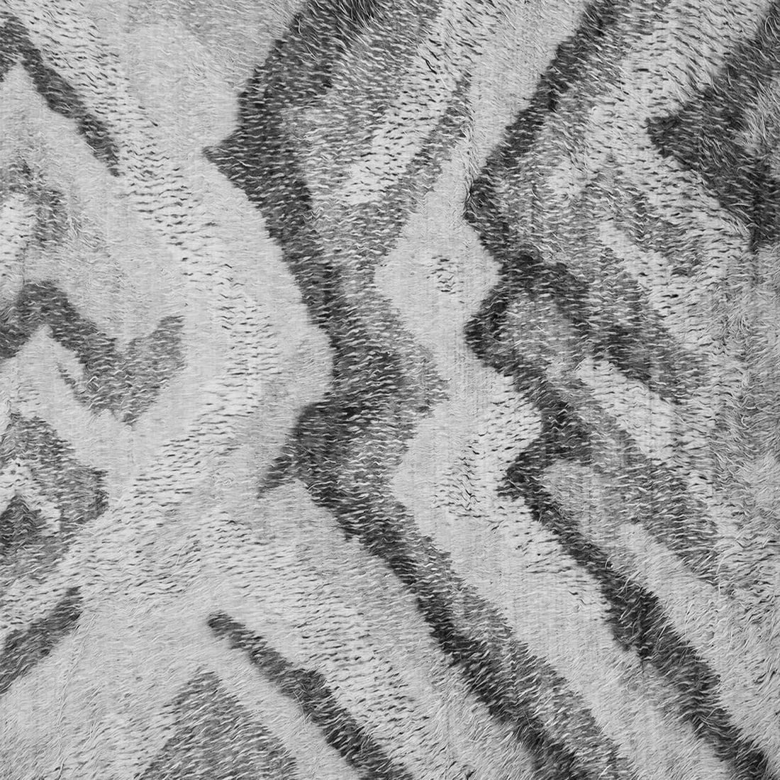 Ahgly Company Indoor Square Abstract Gray Modern Area Rugs, 6' Square ...