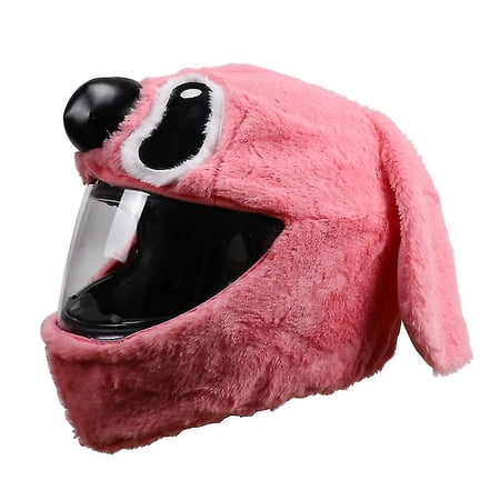 Cartoon Plush Motorcycle Helmet Covers, Fun Ride And Gift, Helmet Not ...