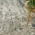 "Nourison Modern Concerto Abstract Ivory Blue Grey Area Rug, 5'3"" x 7 ...