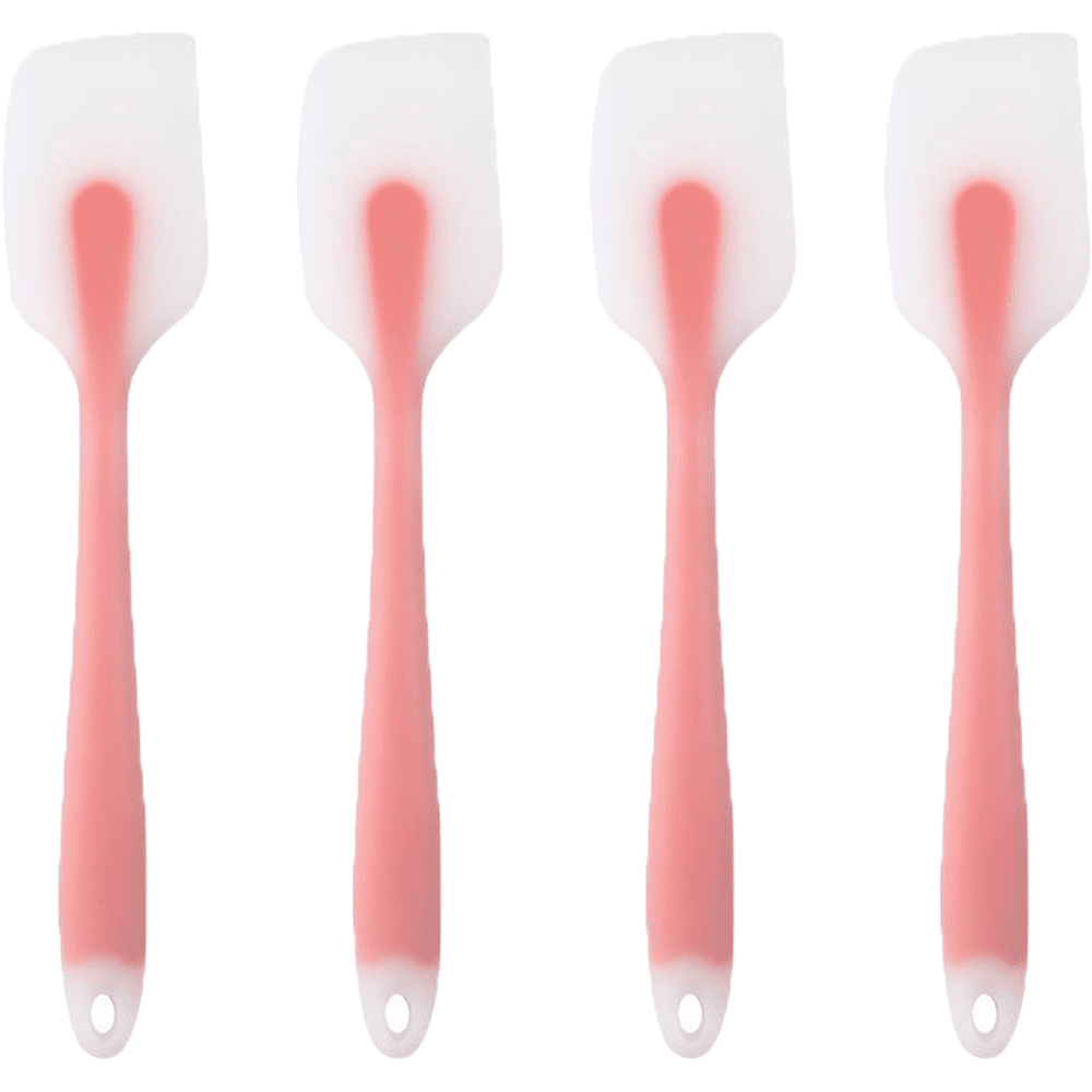 Silicone Spatulas Set of 4 - Heat Resistant Flexible Spatula 450F - FDA ...