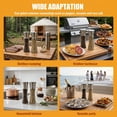 Pepper and Salt Grinder Set of 2, Adjustable Coarseness Spice Mill ...